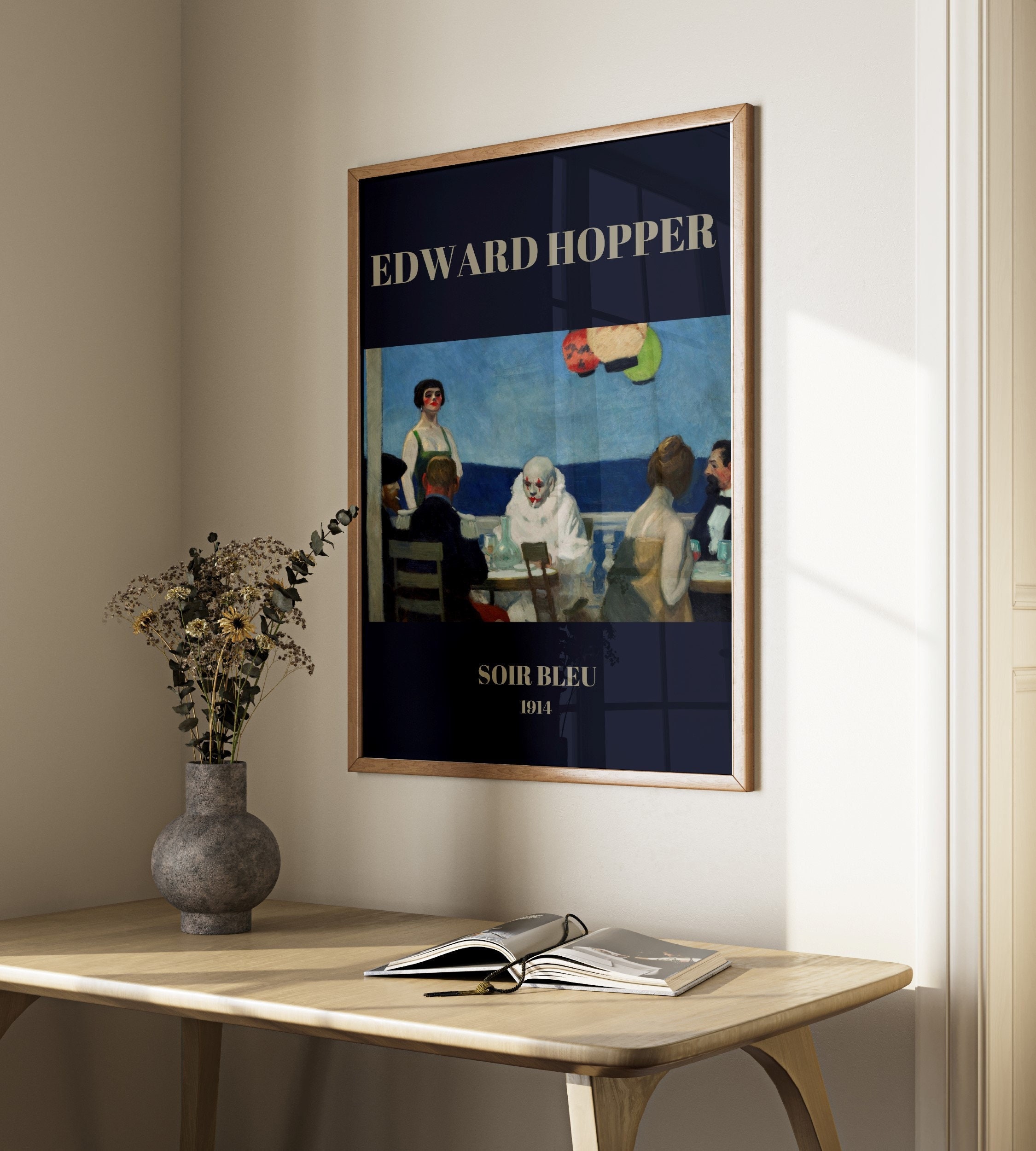 Edward Hopper Wall Art Print Soir Bleu Poster Exhibition - Etsy