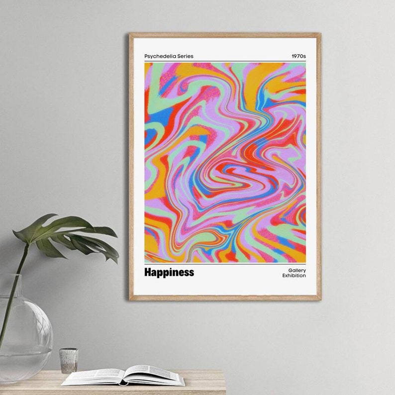 Aura Poster Retro Gradient Poster Grainy Gradient - Etsy