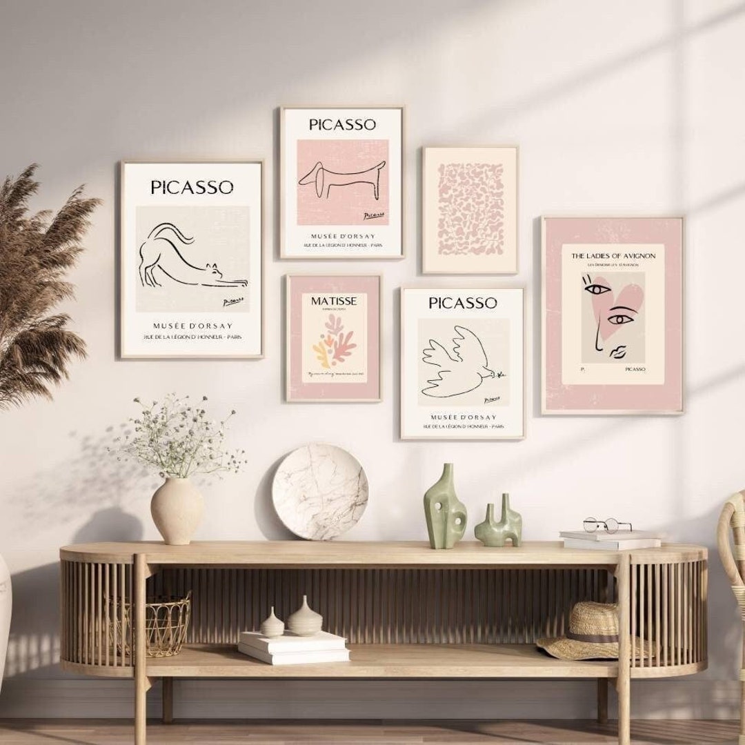 Picasso Set of 6 Prints Picasso Gallery Wall Set Picasso - Etsy