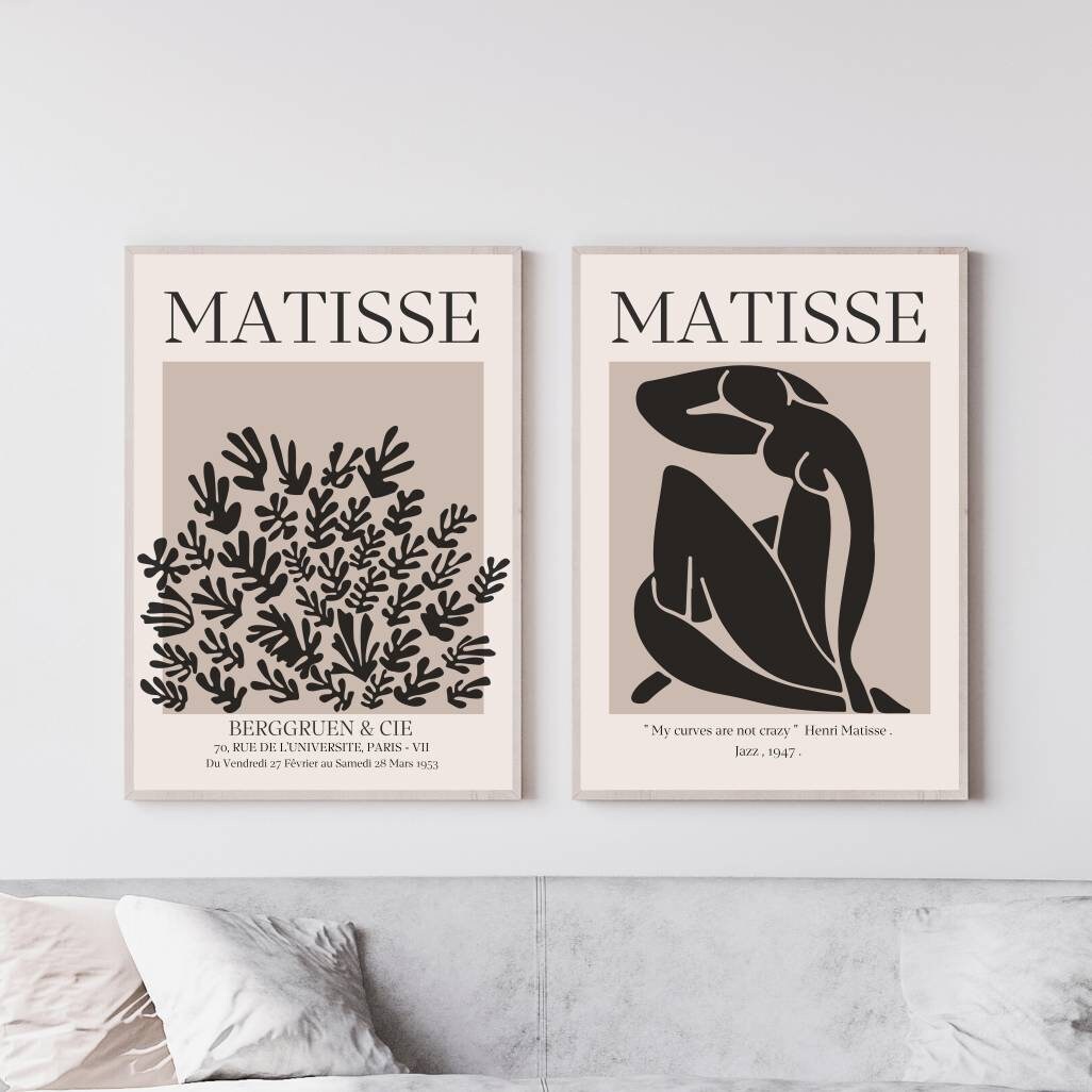 Set of 2 Henri Matisse Print Matisse Print Download Museum - Etsy