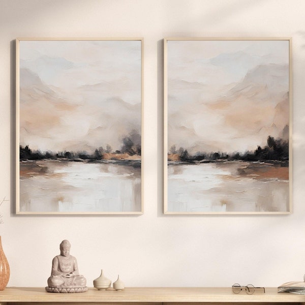 Abstract Landscape Wall Art - Etsy