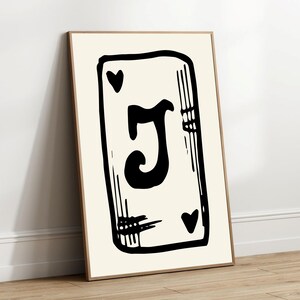 Black Ace Card Poster, Trendy Retro Wall Art Set of 3, Retro Trendy ...
