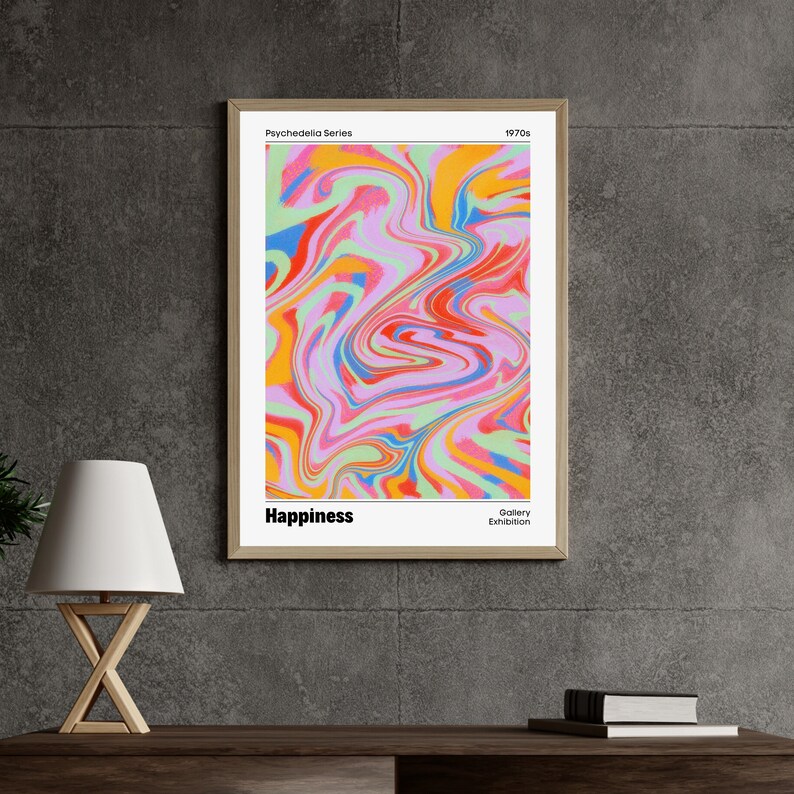 Aura Poster Retro Gradient Poster Grainy Gradient - Etsy