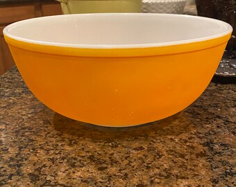 Pyrex Orange Bowl - Etsy