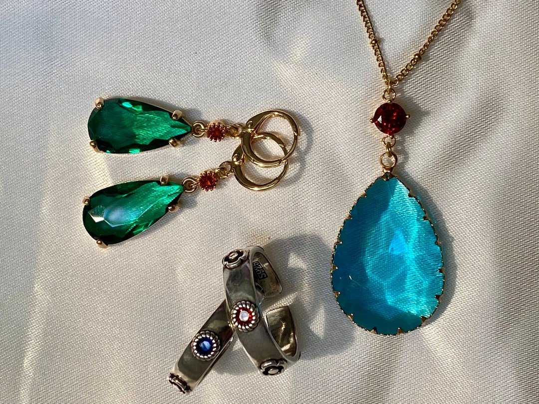 A Set Anime Jewelry,howl's Earring,anime Ring,anime Necklace, Cosplay ...