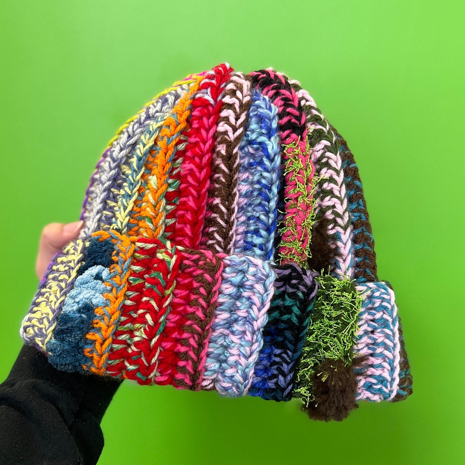 One of a Kind Scraps Beanie !! Perfect for Gift Hat - Etsy