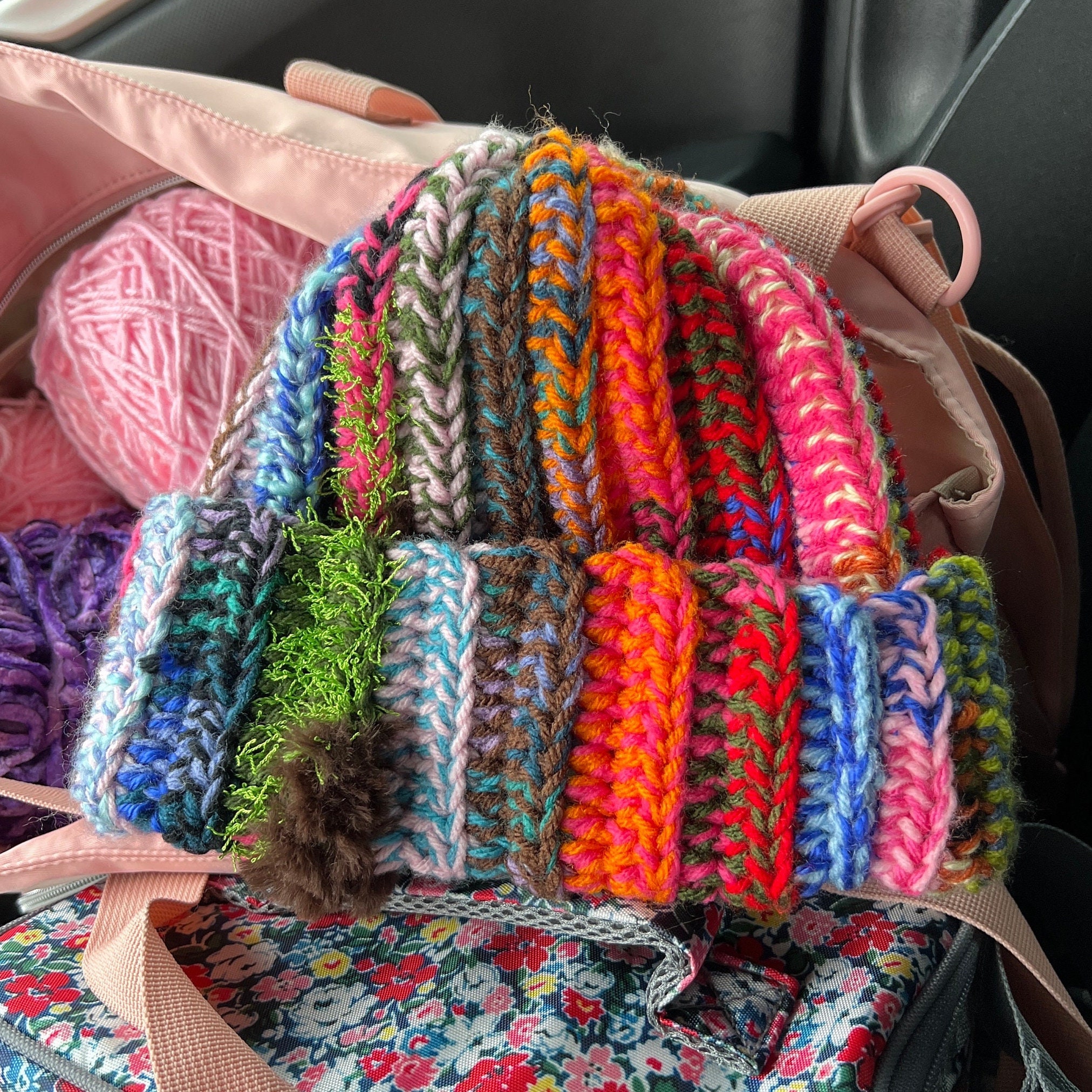 One of a Kind Scraps Beanie !! Perfect for Gift Hat - Etsy
