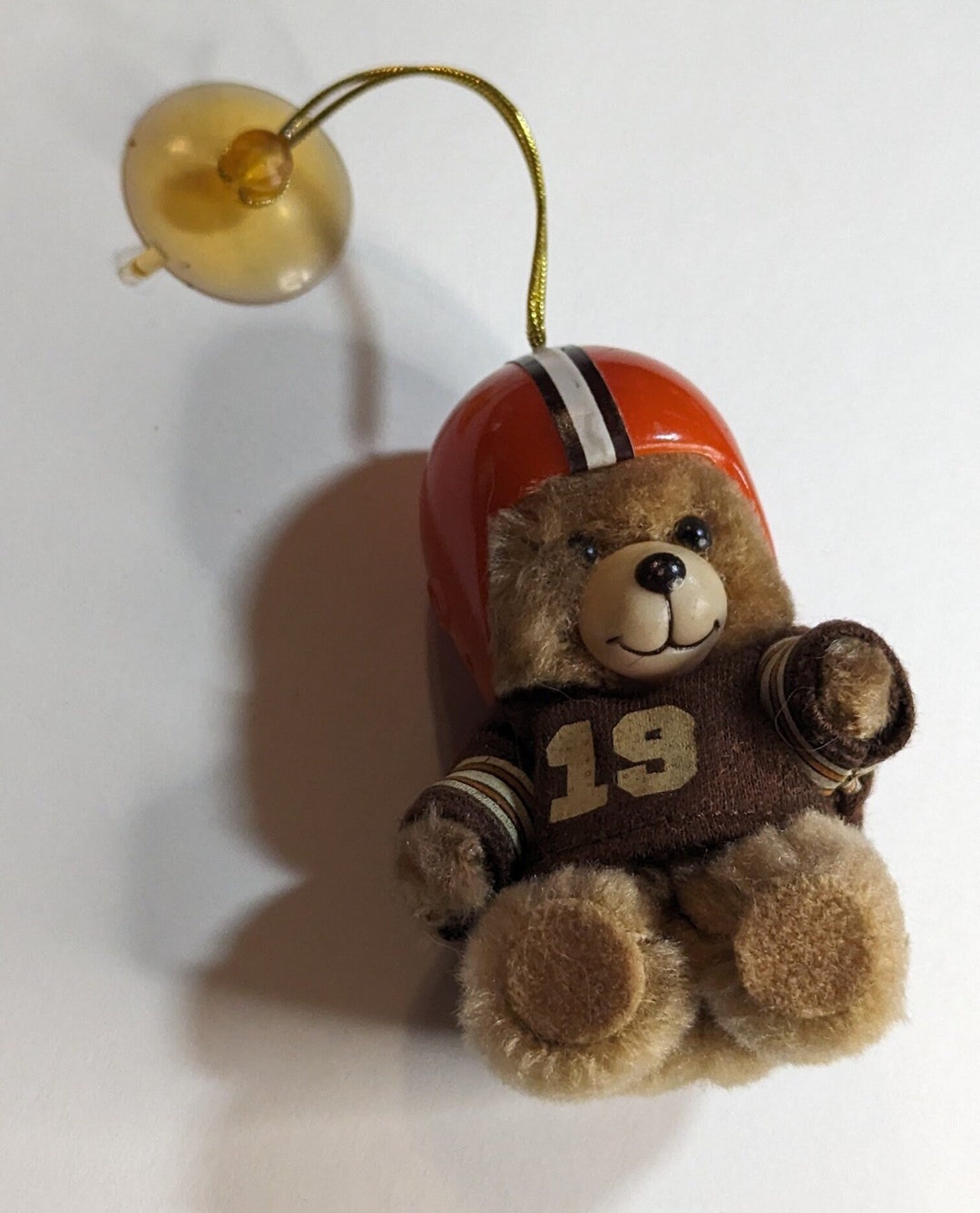 Cleveland Browns Vintage Teddy Bear Bernie Kosar Ornament Number 19 ...