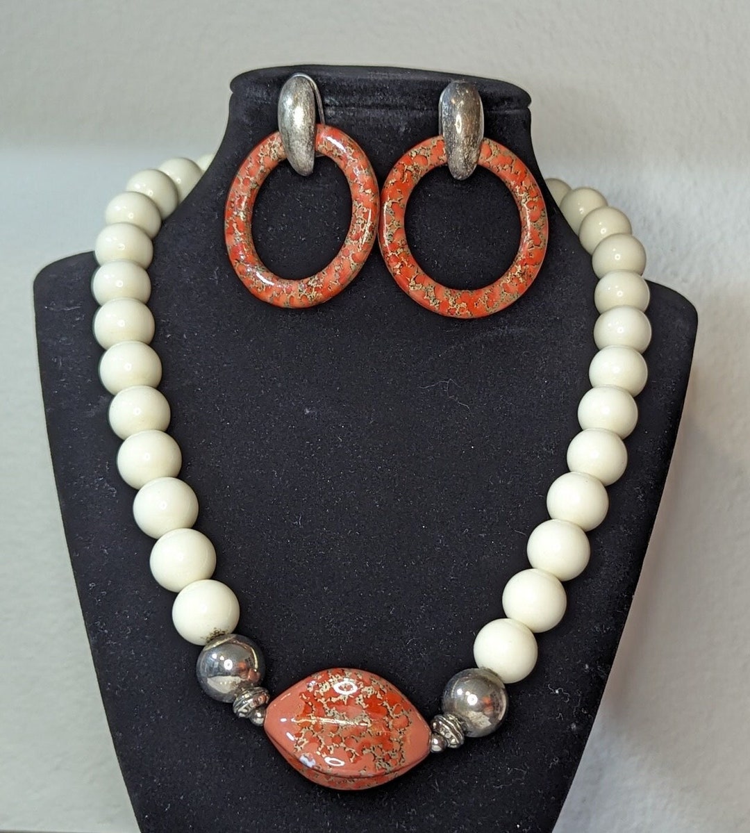 Vintage Interchangeable Door Knocker Post Earrings With Matching Beaded ...