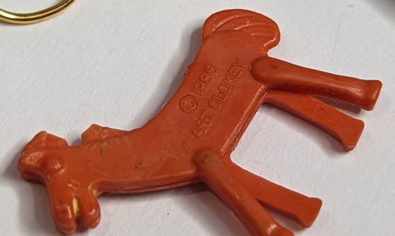 Gumby and Pokey 1986 Art Clokey Earrings Vintage Pair Broken Horse Hook ...