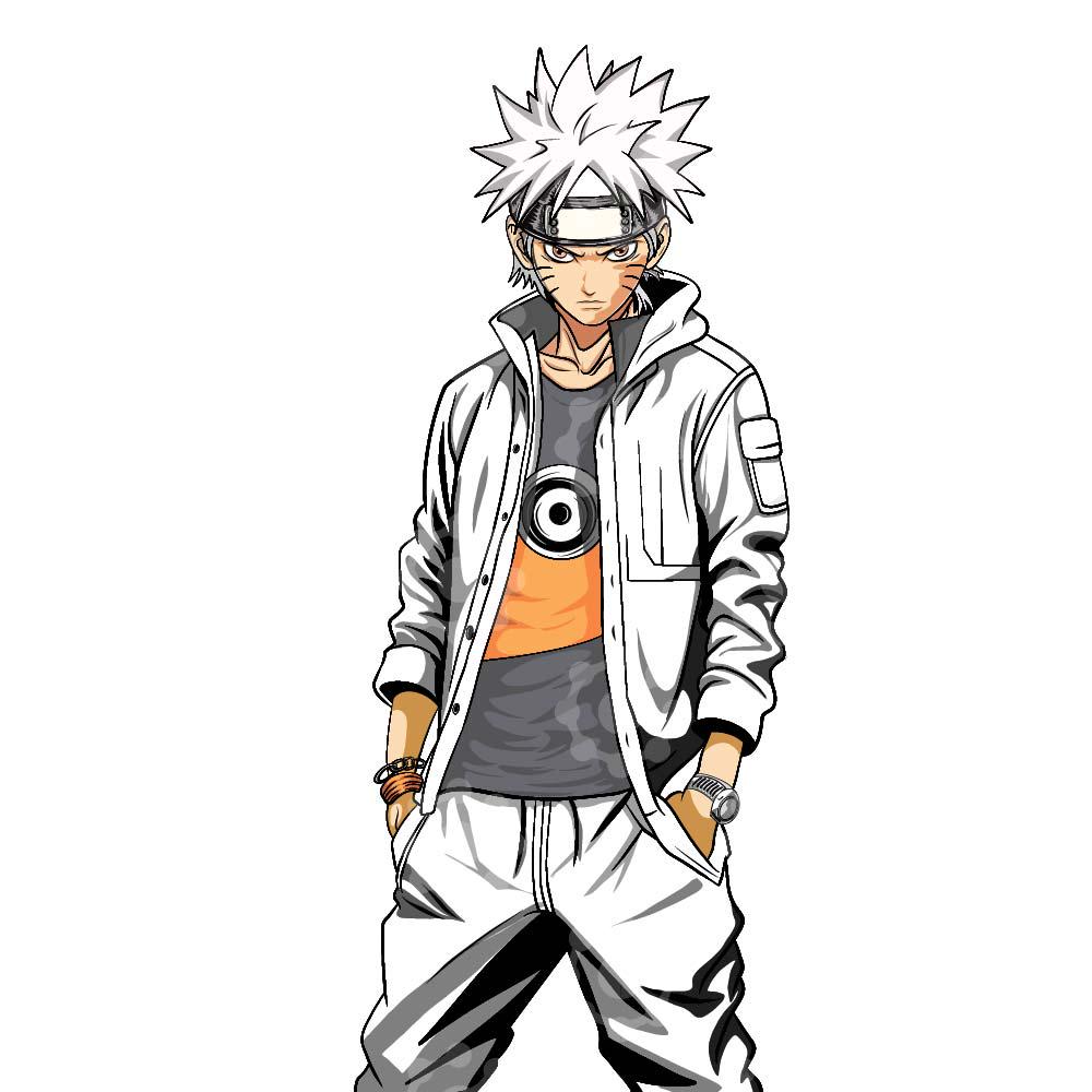 Anime Ninja Ink Splash Art | Streetwear Style Naruto Inspired Wall ...