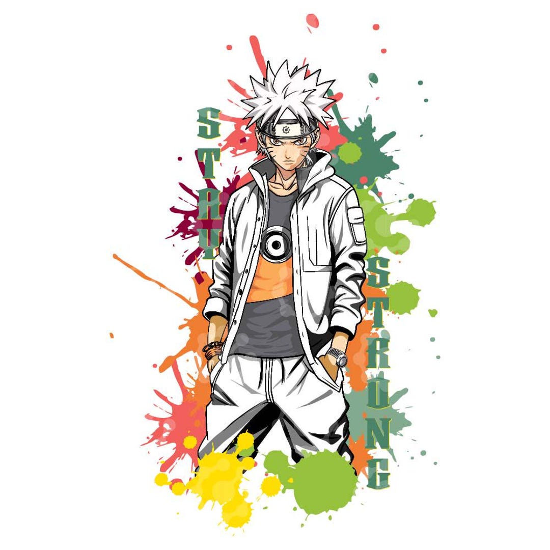 Anime Ninja Ink Splash Art | Streetwear Style Naruto Inspired Wall ...