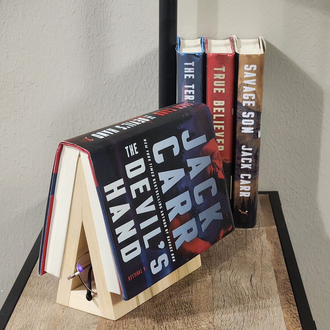 Triangle Book Holder Book Stand Nightstand Bookmark Book Rest - Etsy