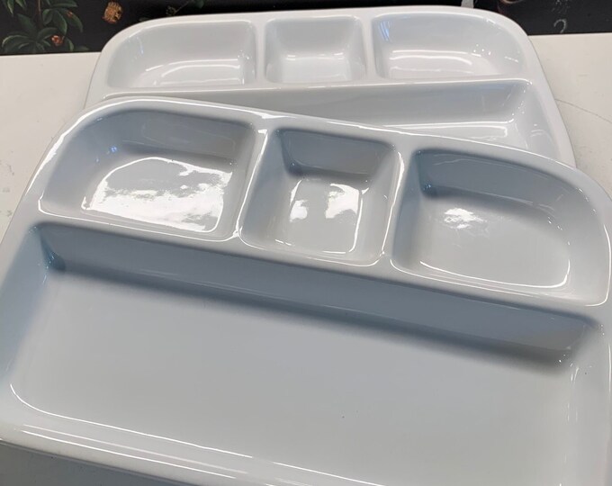 Vintage Crate & Barrel Porcelain TV Dinner Trays by Bret Bortner - Set ...