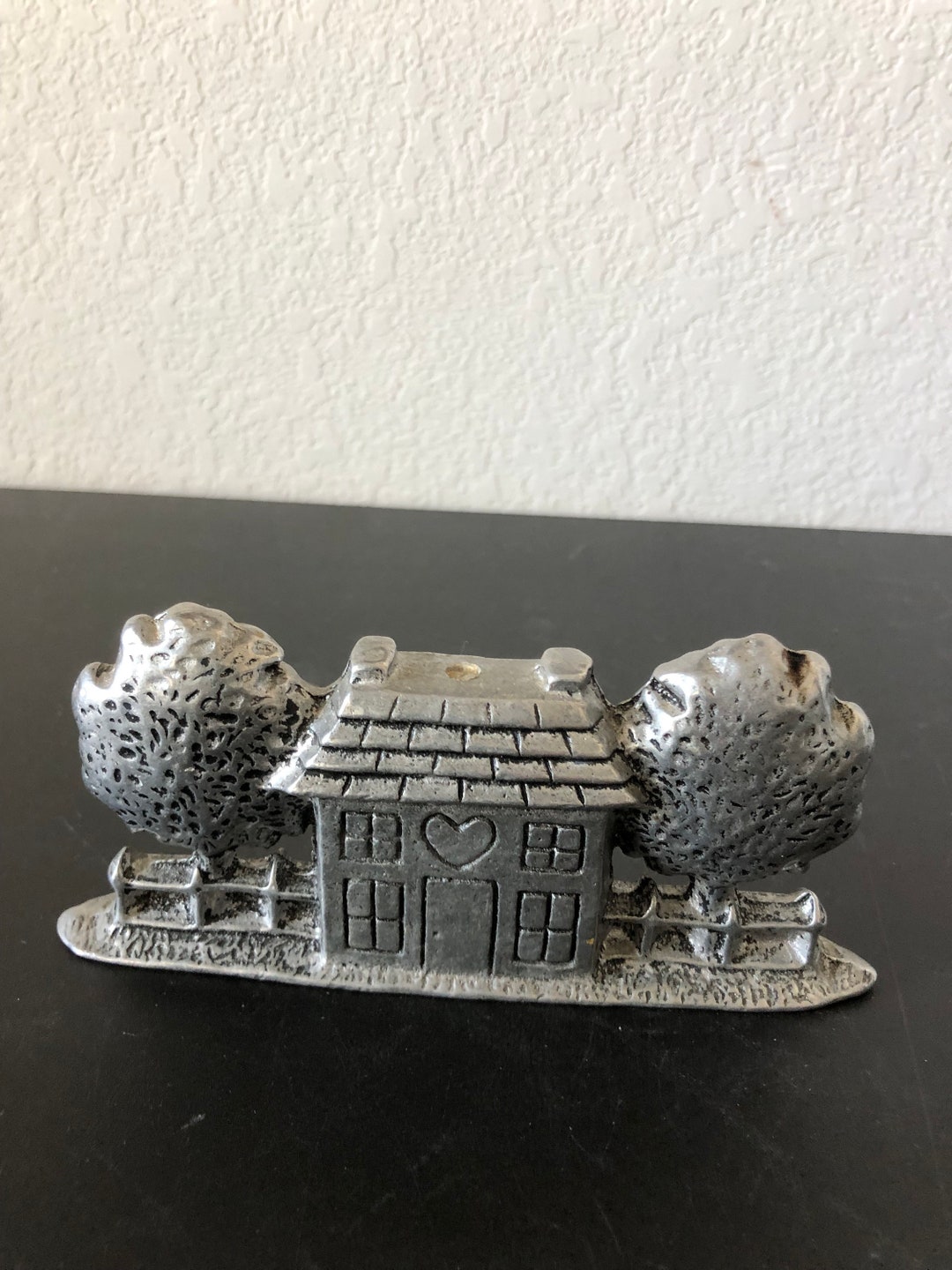 Carson Pewter 6 Inch Reversible Country "home in the Woods" Taper ...