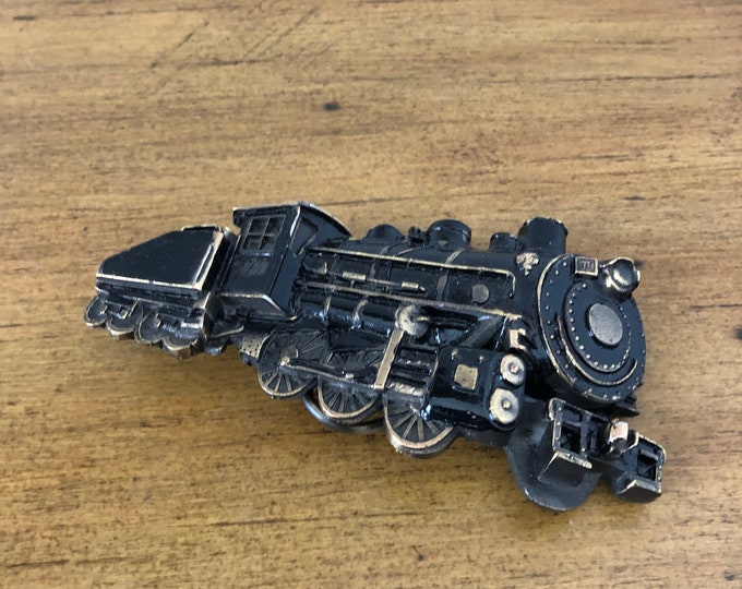 Steam Engine Train Railroad Locomotive 272 Brass Belt Buckle - Etsy