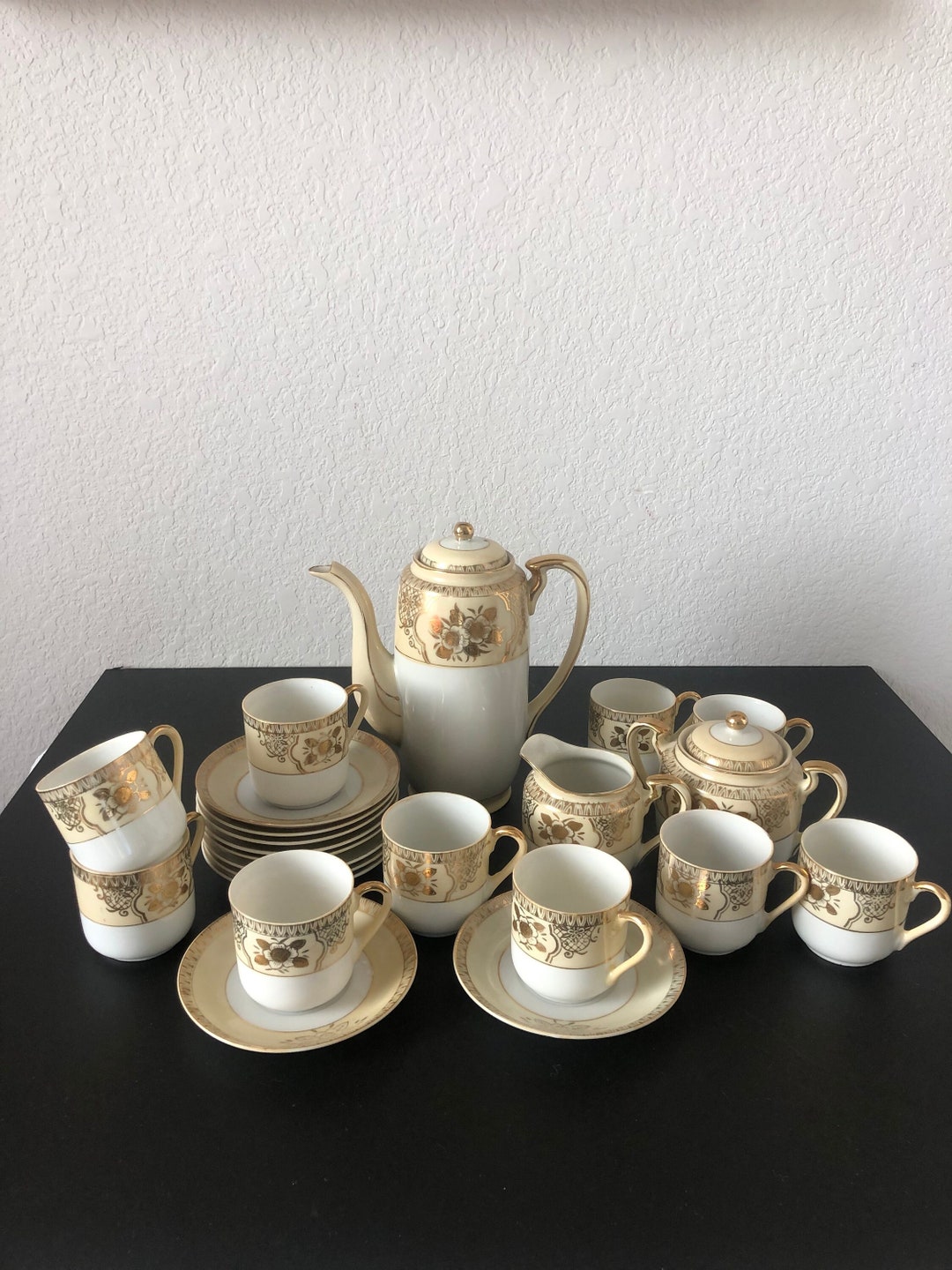 Antique Chikaramachi China Tea Set 23 Pieces - Etsy