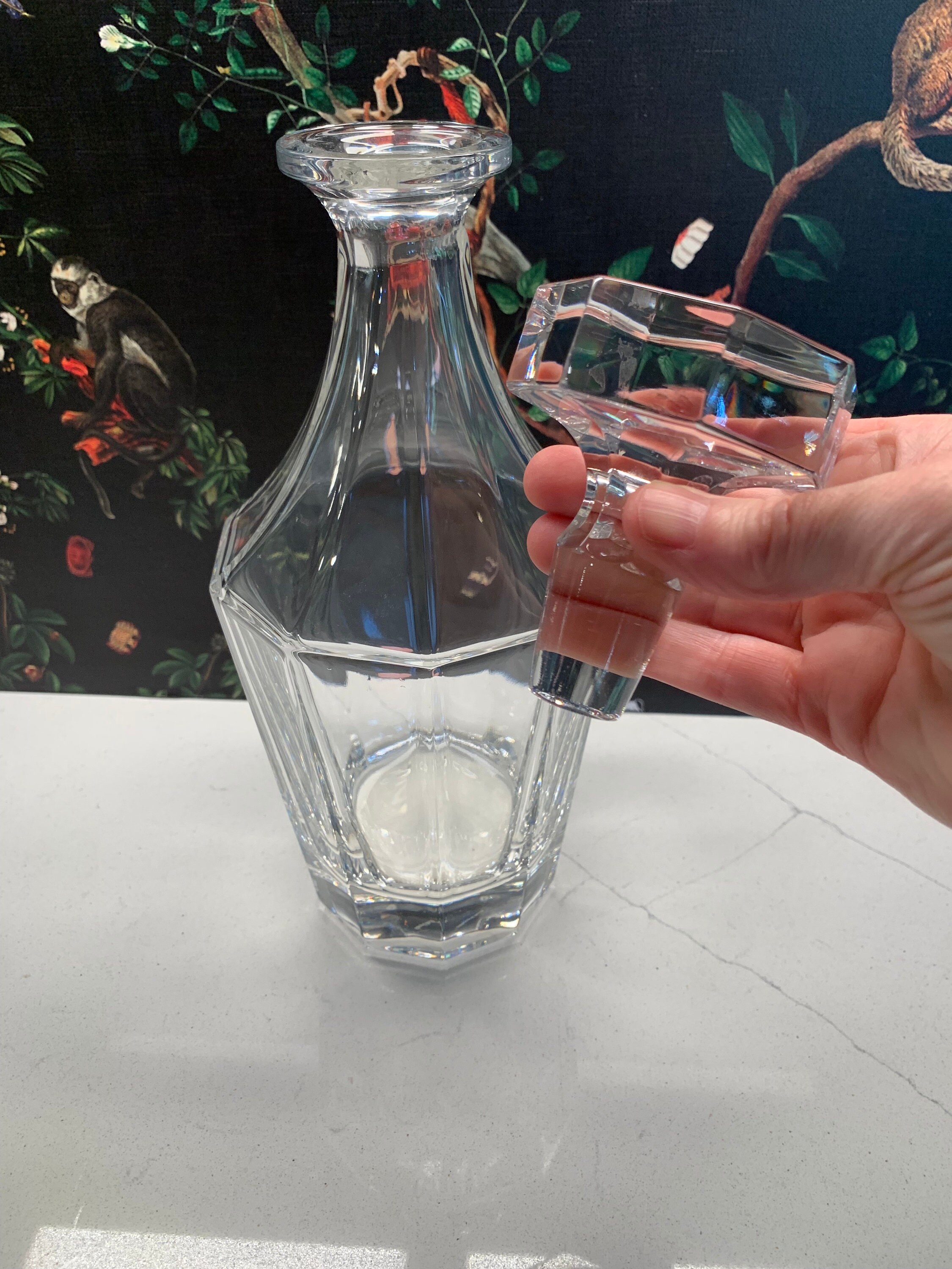 Elegant Vintage Villeroy & Boch Crystal Decanter With Stopper - Decagon ...