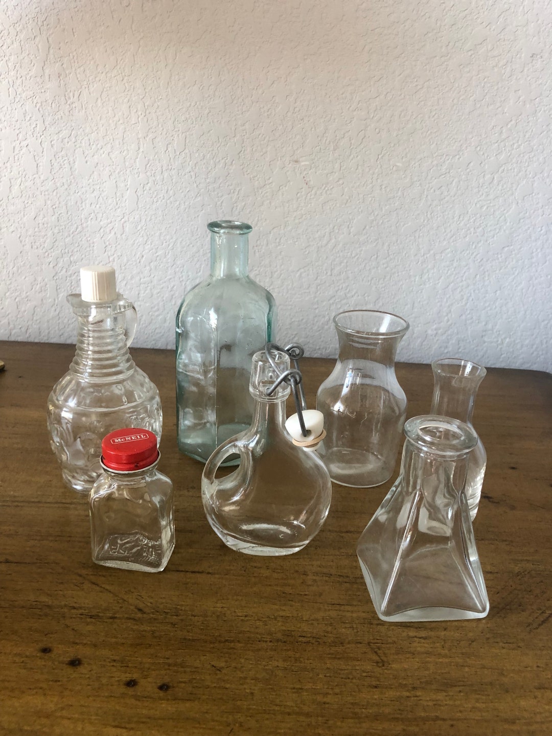 Lot of Seven Vintage Miniature Bottles - Etsy