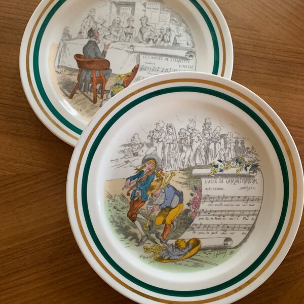 French Opera Plates - Etsy