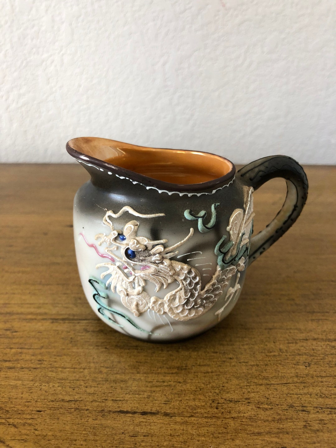 Vintage Dragon Creamer Moriage Dragonware Creamer Gold Interior - Etsy