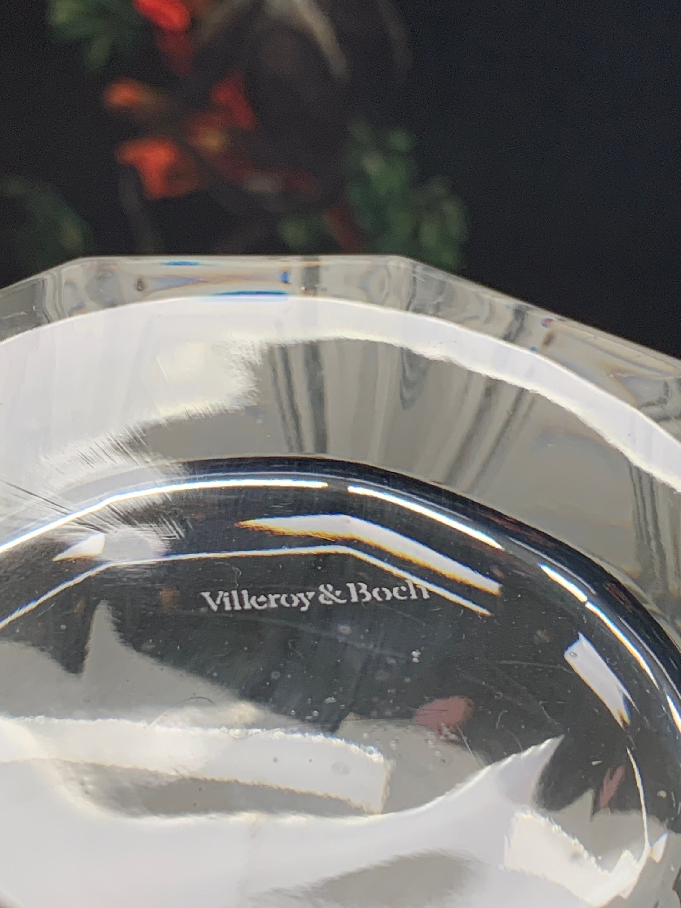 Elegant Vintage Villeroy & Boch Crystal Decanter With Stopper - Decagon ...