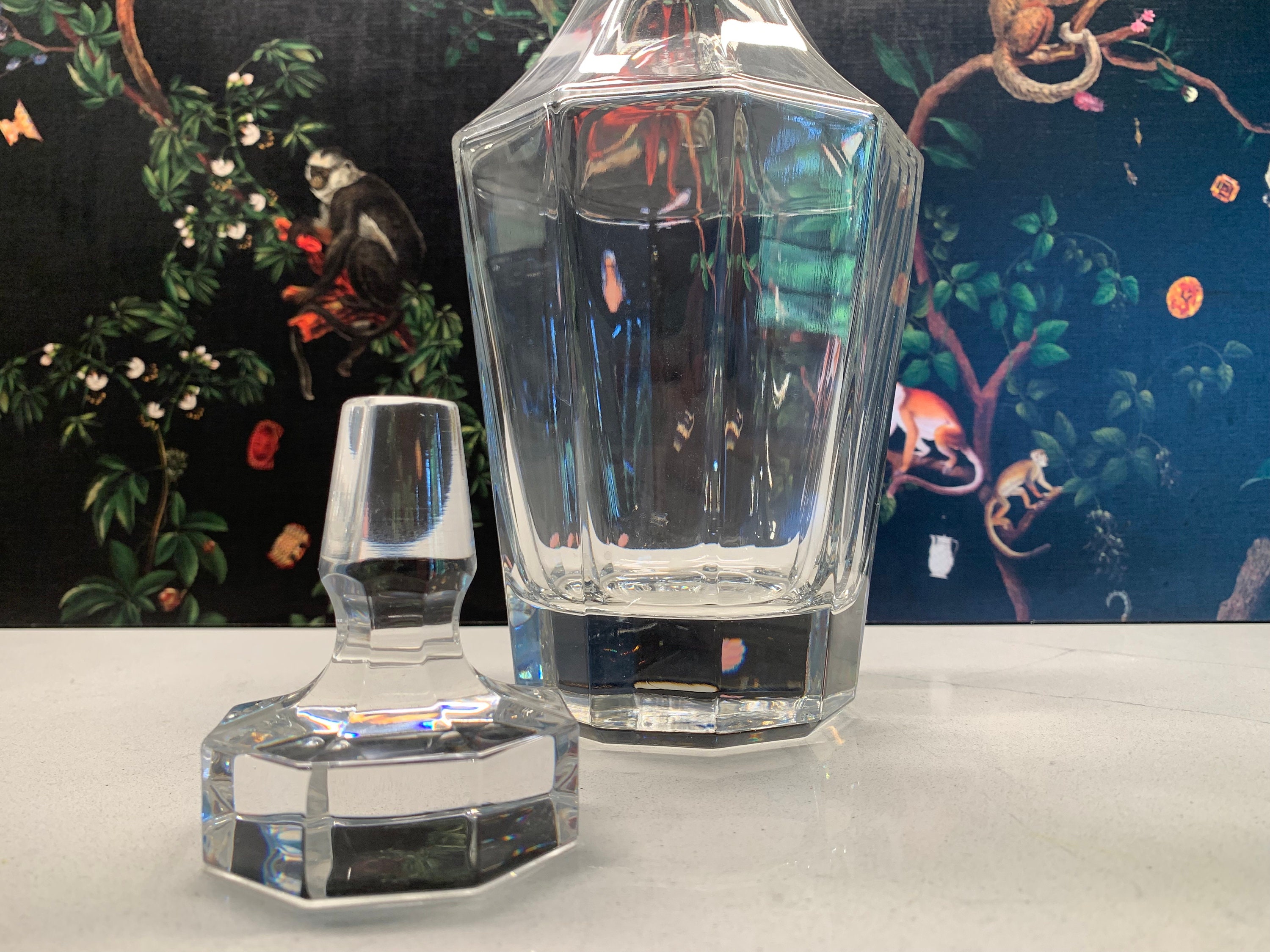 Elegant Vintage Villeroy & Boch Crystal Decanter With Stopper - Decagon ...