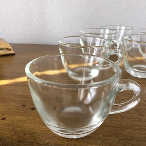 Vintage Clear Glass Punch Cups Sturdy Cups Set of Eight - Etsy