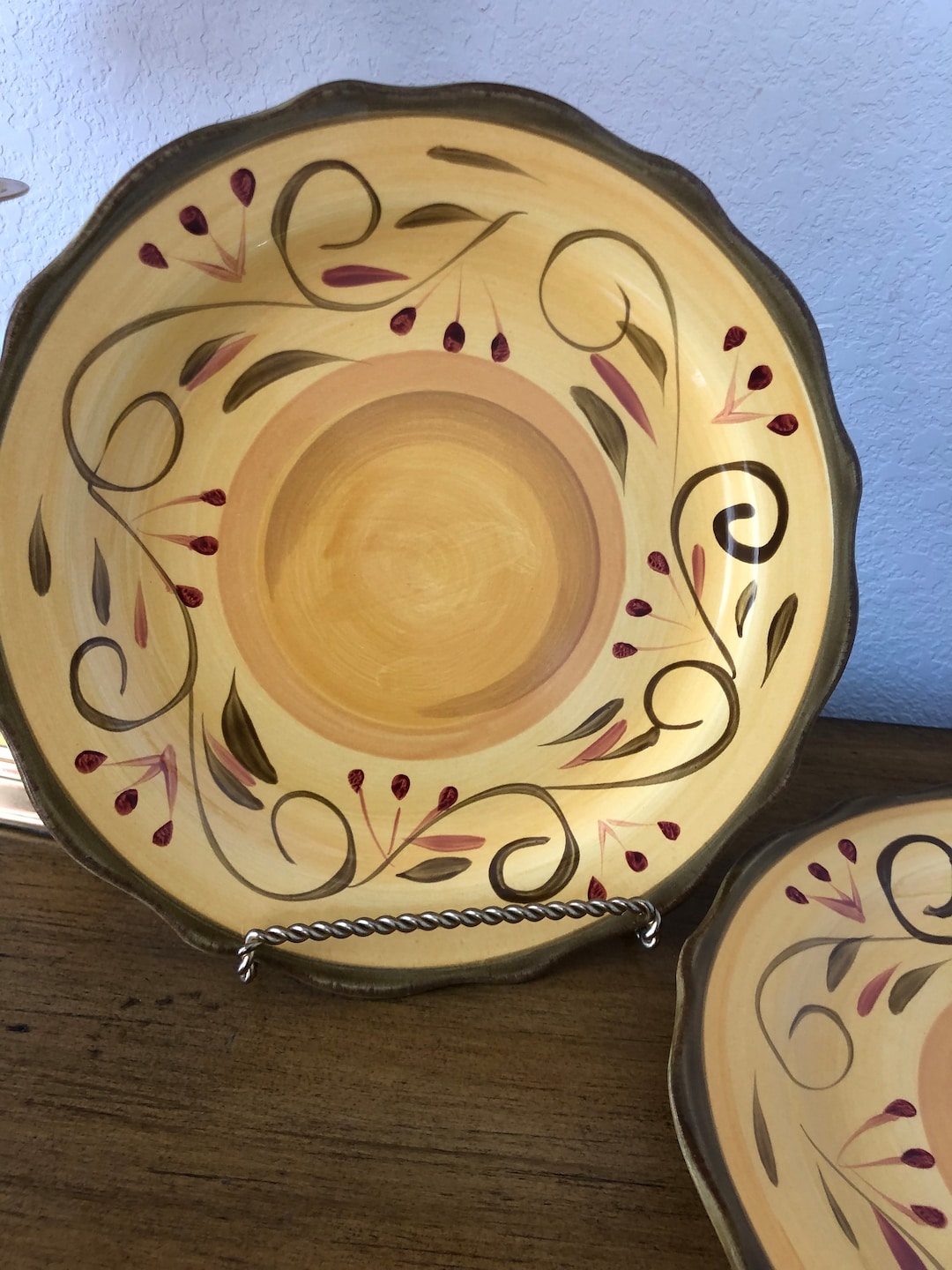 Two Home Trends Italian Villa Dinner Plates 11 1/4" - Etsy