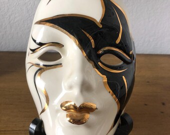 Vintage Ceramic Face Mask Wall Decor - Mardi Gras - New Orleans - Etsy