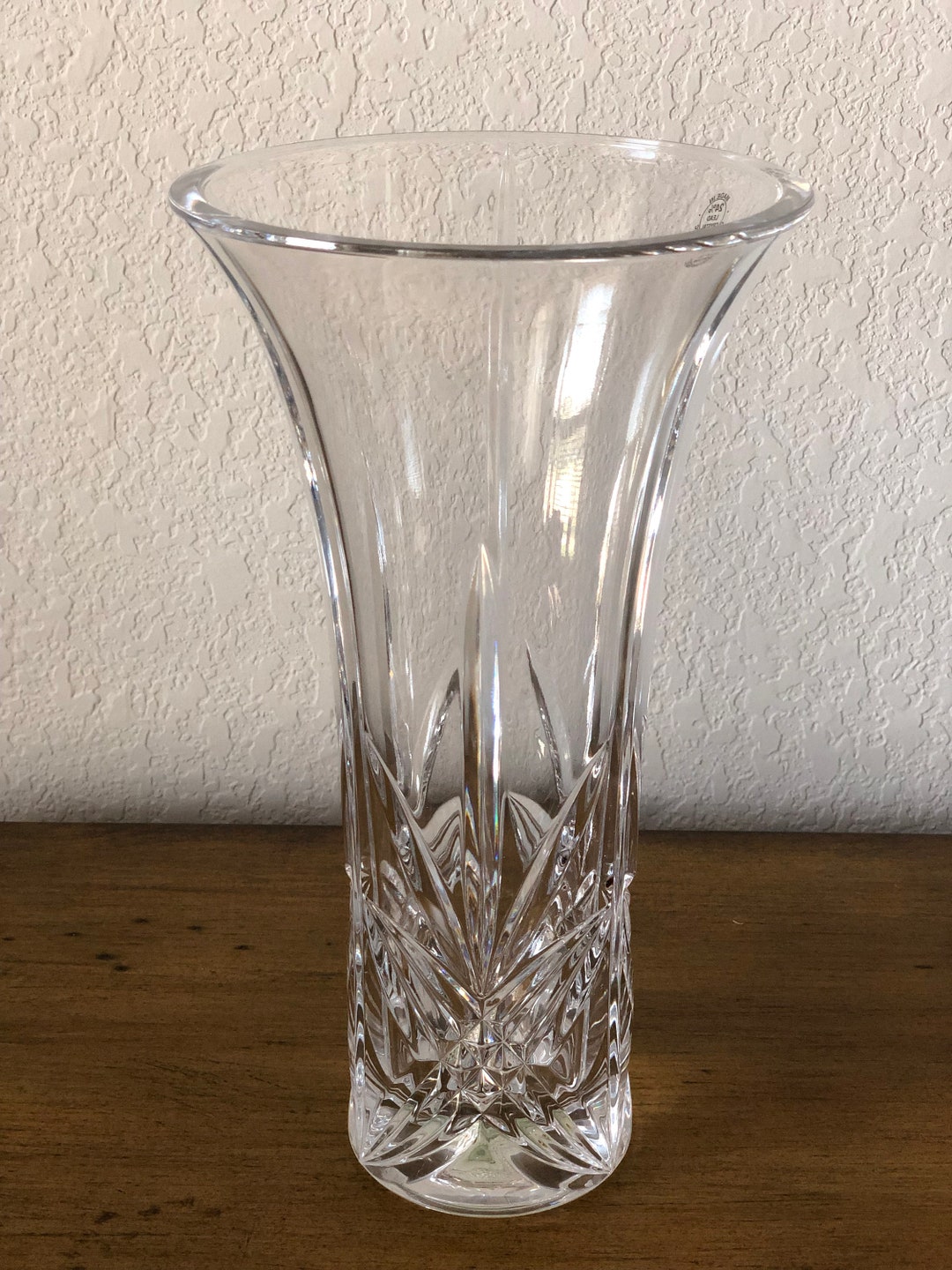 Lowell Lead Crystal Flower Vase - Etsy
