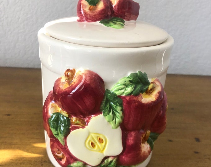 Vintage 1970s Apple Canister Set Farmhouse Kitchen Decor. - Etsy