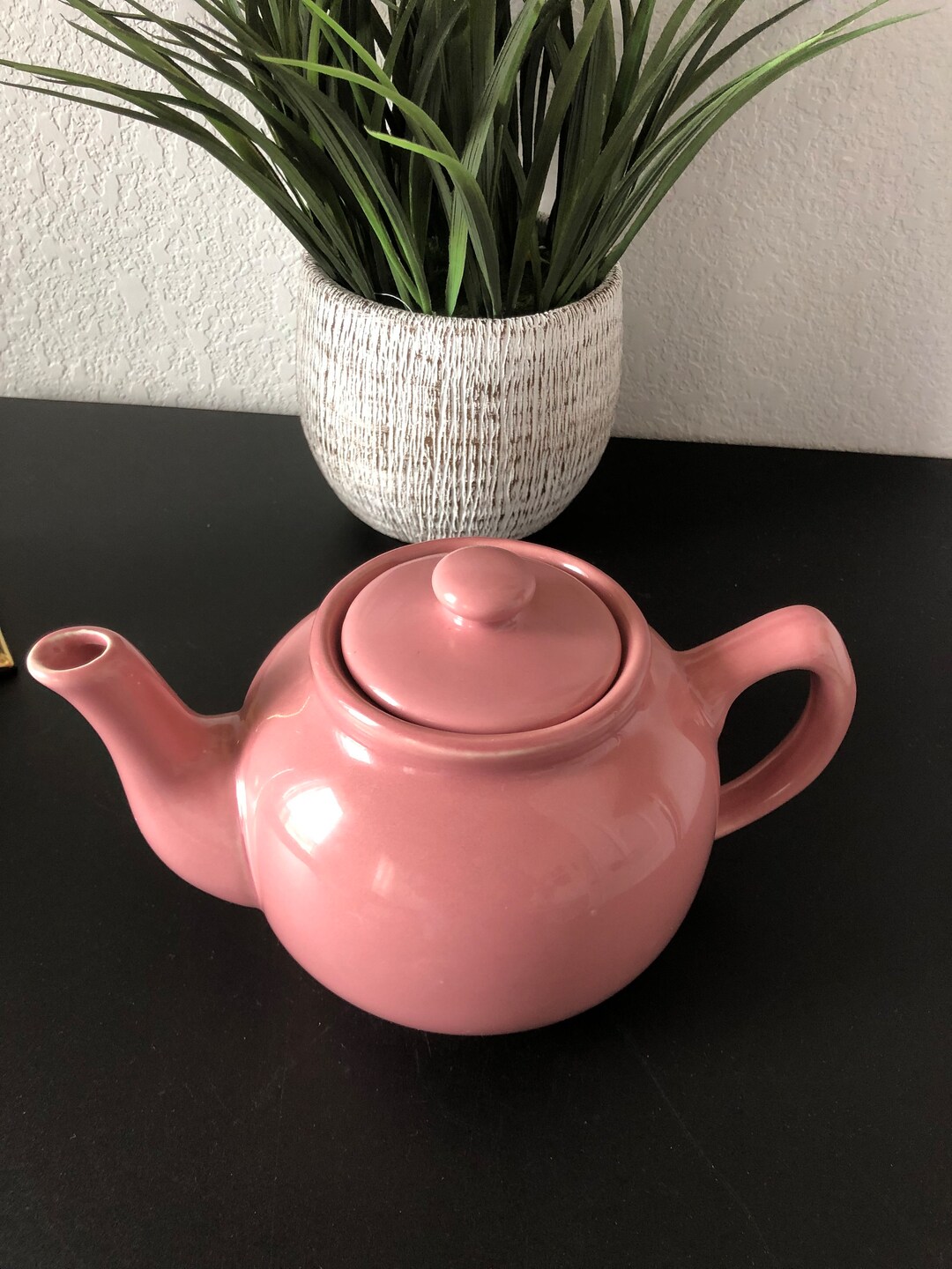 Pretty Pink Teapot Vintage 1980's Teapot - Etsy