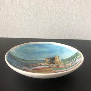 Ceramisia Italian Seaside Boats Scene Round Pasta or Serving Bowl ...