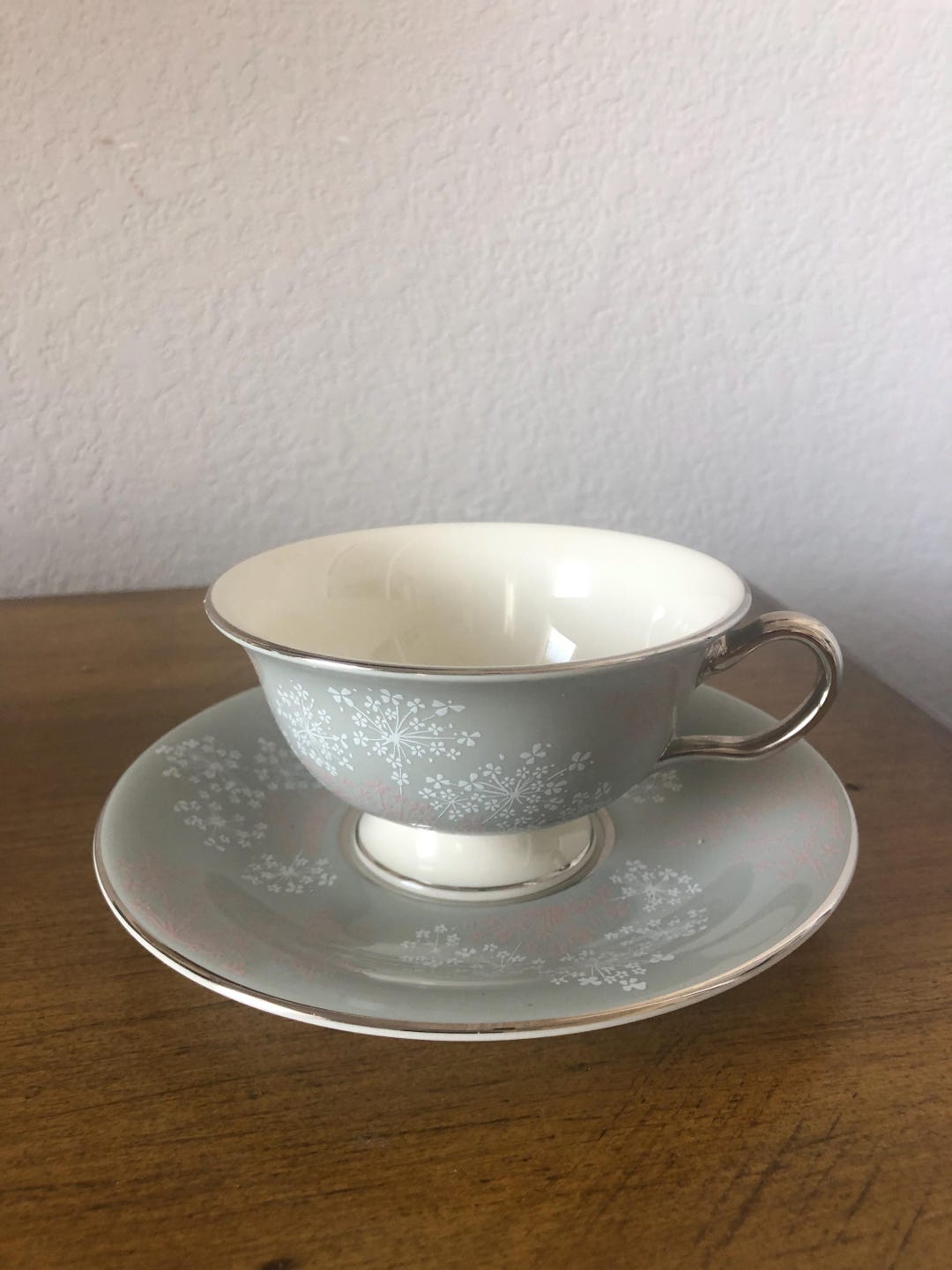 Castleton China Cup and Saucer Set of Two - Etsy