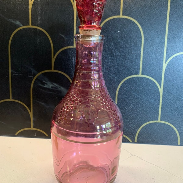Pink Glass Bottles - Etsy