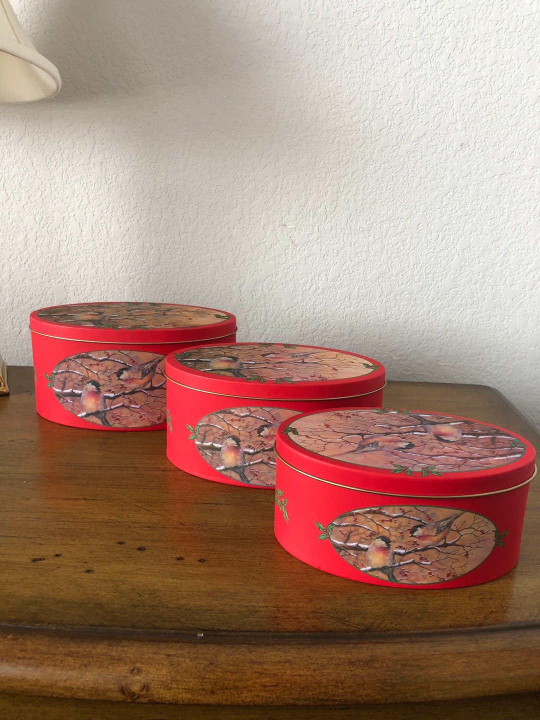 Three Small Nesting Tin Storage Containers - Etsy