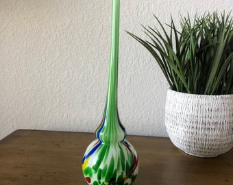 Long Neck Glass Vase - Etsy