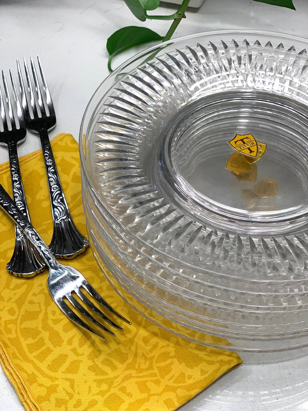 Tiffin Luncheon Plates - Blenheim by Tiffin-franciscan - 8 Inches - Set ...