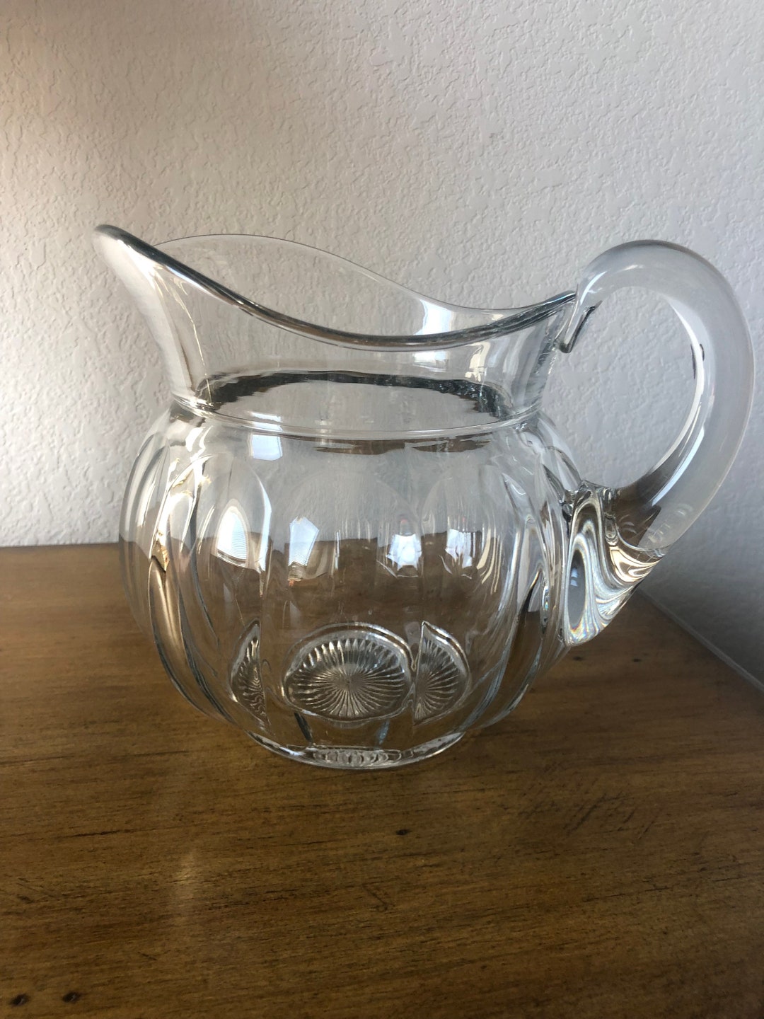Vintage Heisey Colonial Clear Glass Pitcher - Etsy