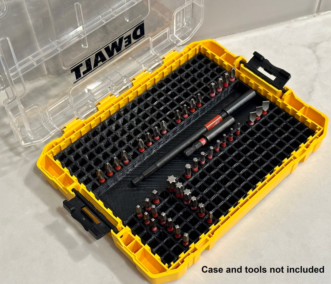 Impact Bit Holder Insert for DEWALT Medium Toughcase 1 Compartment 240 ...