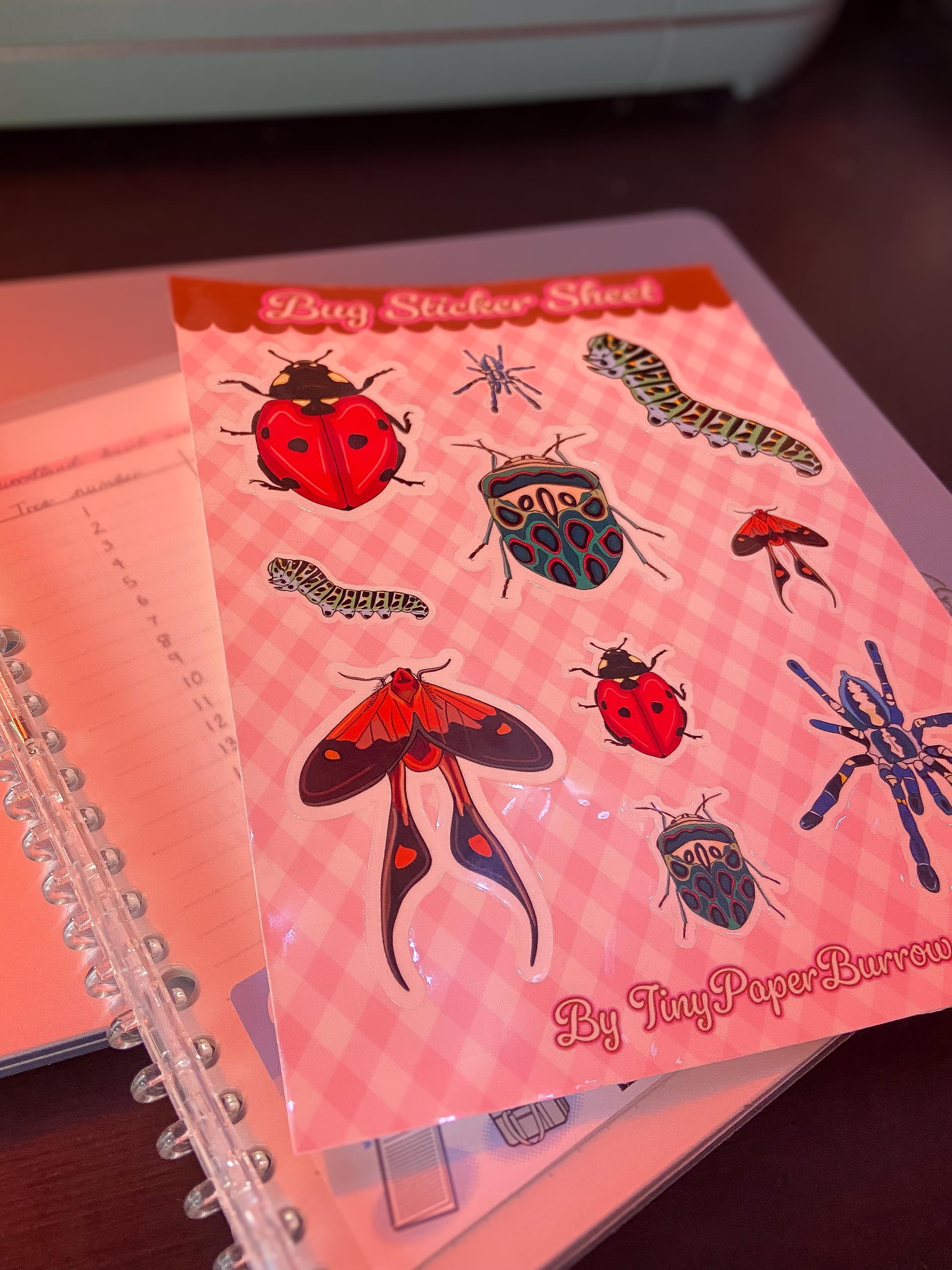 Bug Sticker Sheet | Rare Insects | Waterproof | Set of 10 | Journal ...