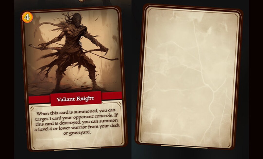 TCG Card Game Template PSD File TCG Card Design Trading - Etsy