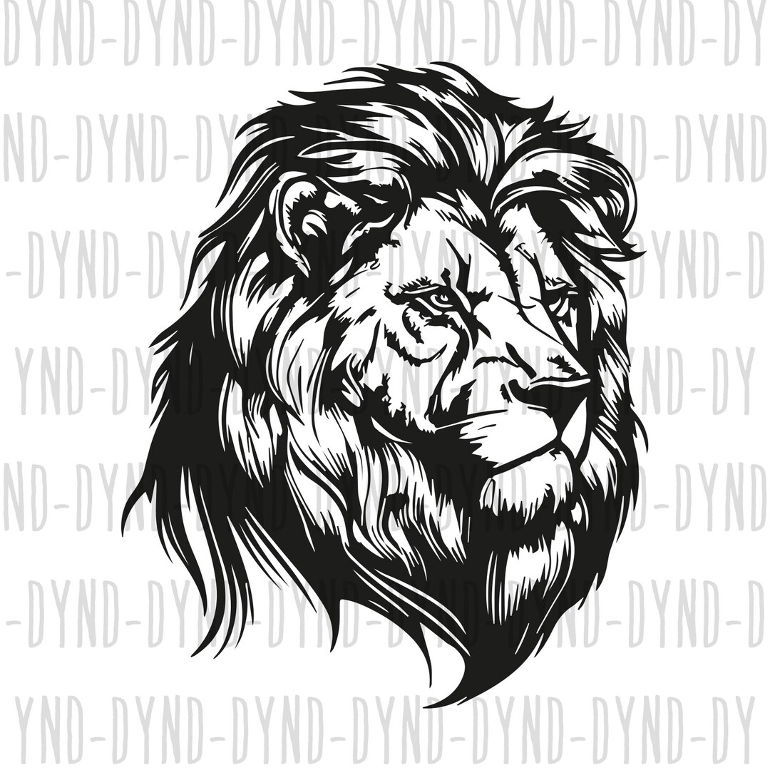 Lion Face Svg Lion Head Svg Lion Svg Lion King Svg Lions Mascot Svg Leo ...