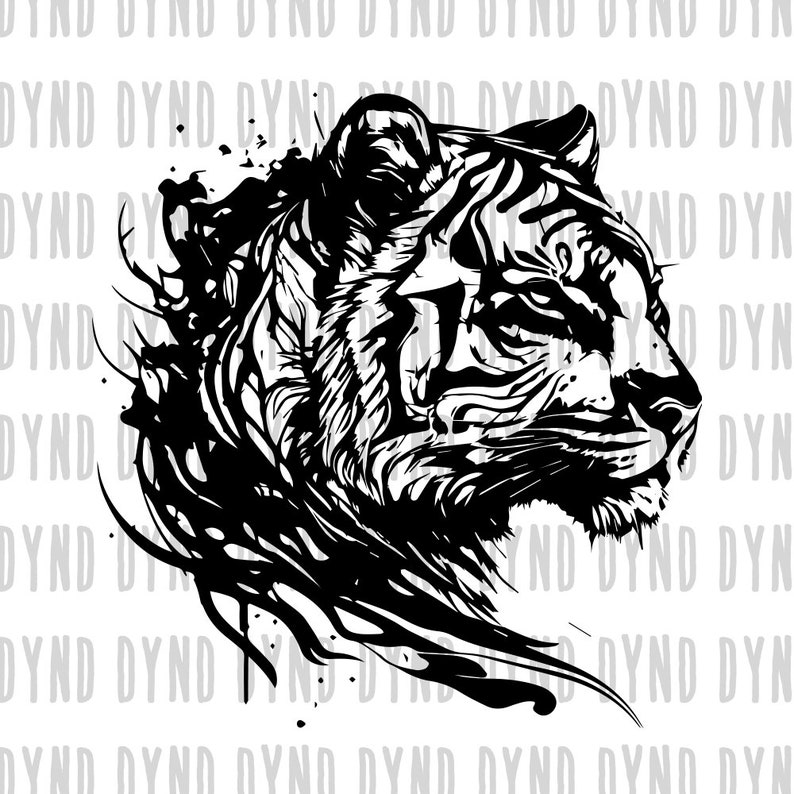 Tiger SVG, Tiger Head SVG, Tiger Silhouette, Wild SVG, Instant Download ...