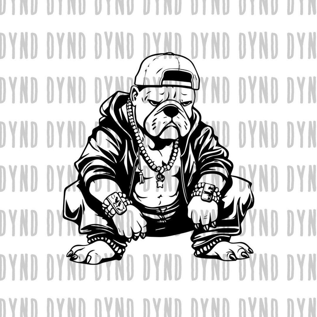 Rapper Bulldog SVG, Bulldog SVG, Bulldog Mom, English Bulldog Mom ...