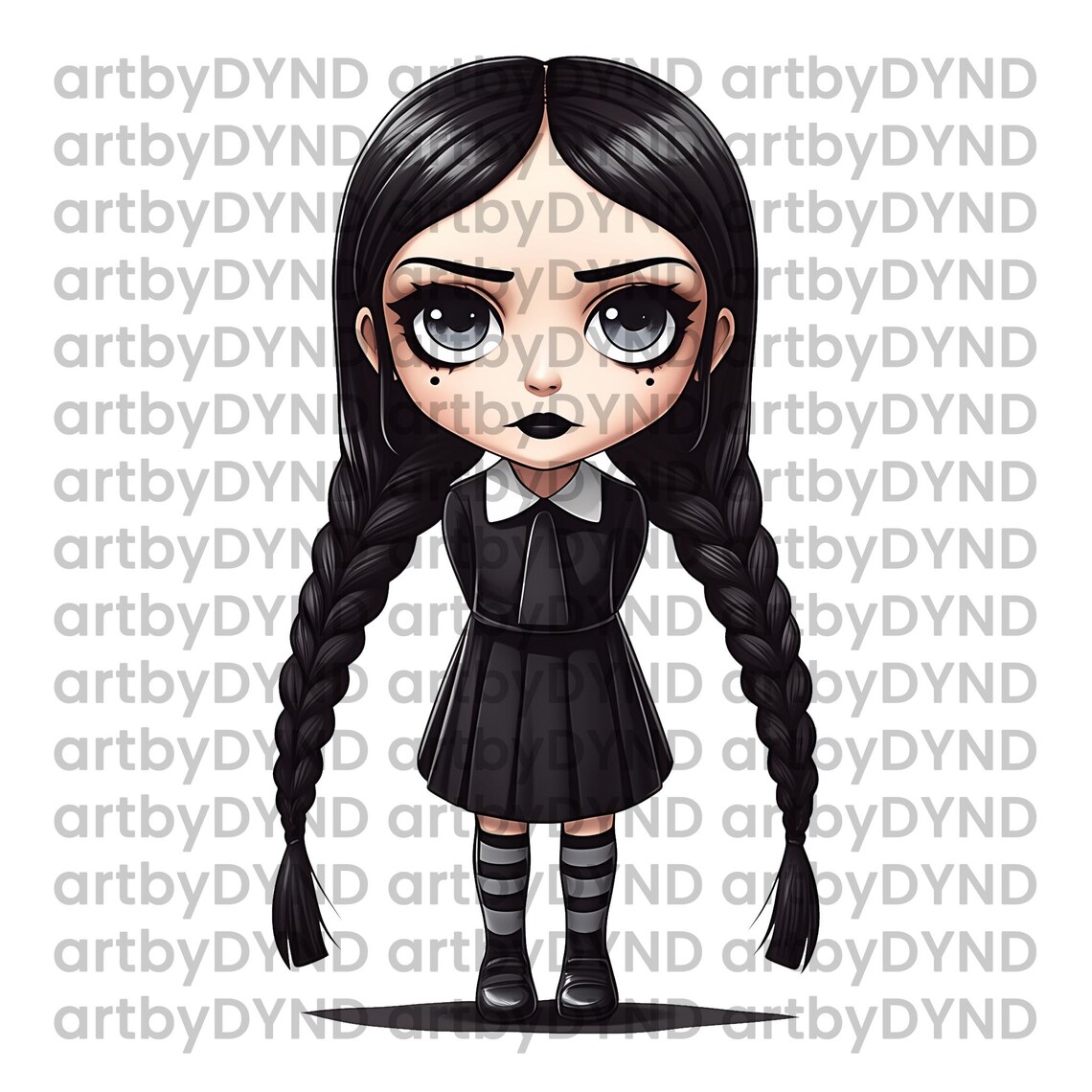 Wednesday Png, Wednesday Design, Wednesday Chibi, Only on Etsy, Horror ...