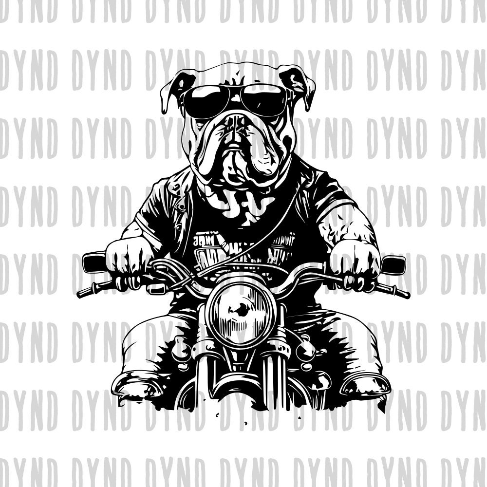 Motocycle Bulldog SVG, Motocycle SVG, English Bulldog Mom, Bulldog ...
