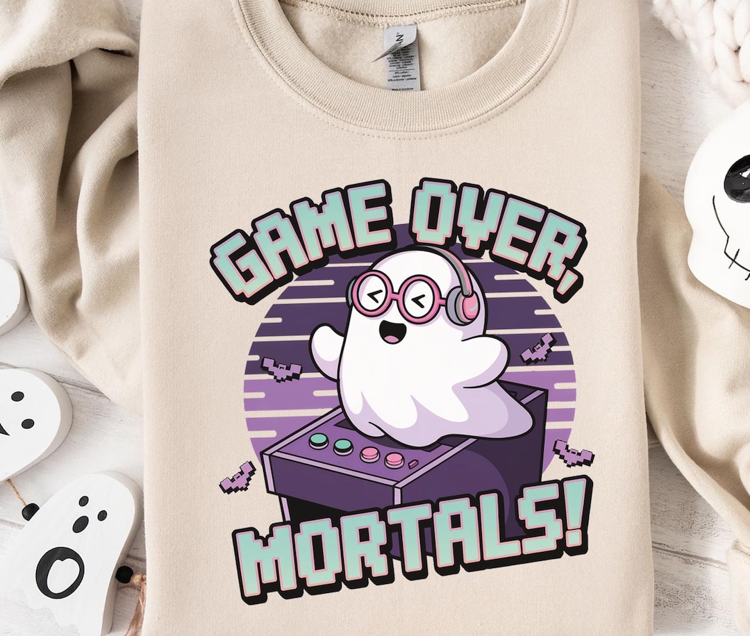 Game Over, Mortals! Png, Halloween Png, Sublimation Design, T-shirt Png ...