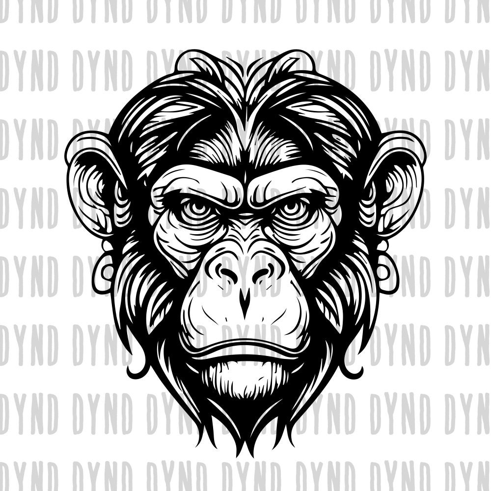 Monkey Svg , Monkey Head Svg , Monkey Face , Monkey Clipart , Monkey ...